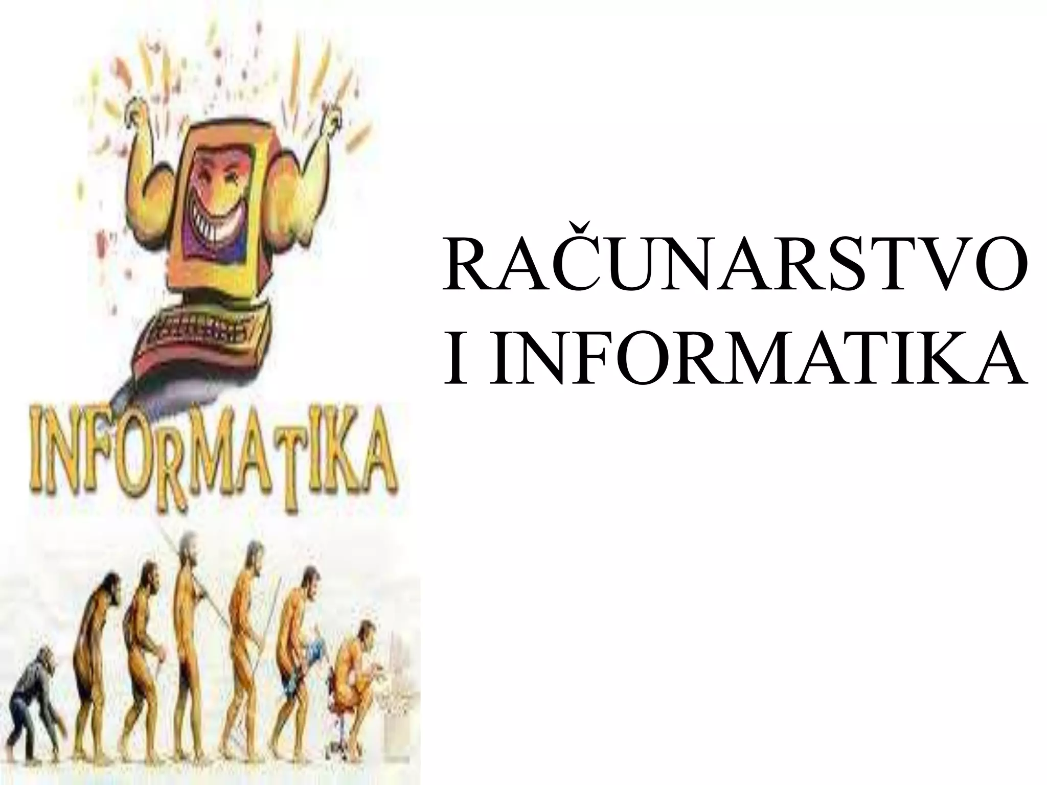 Uvod u informatiku za 1. razred srednjih skola | PPTX