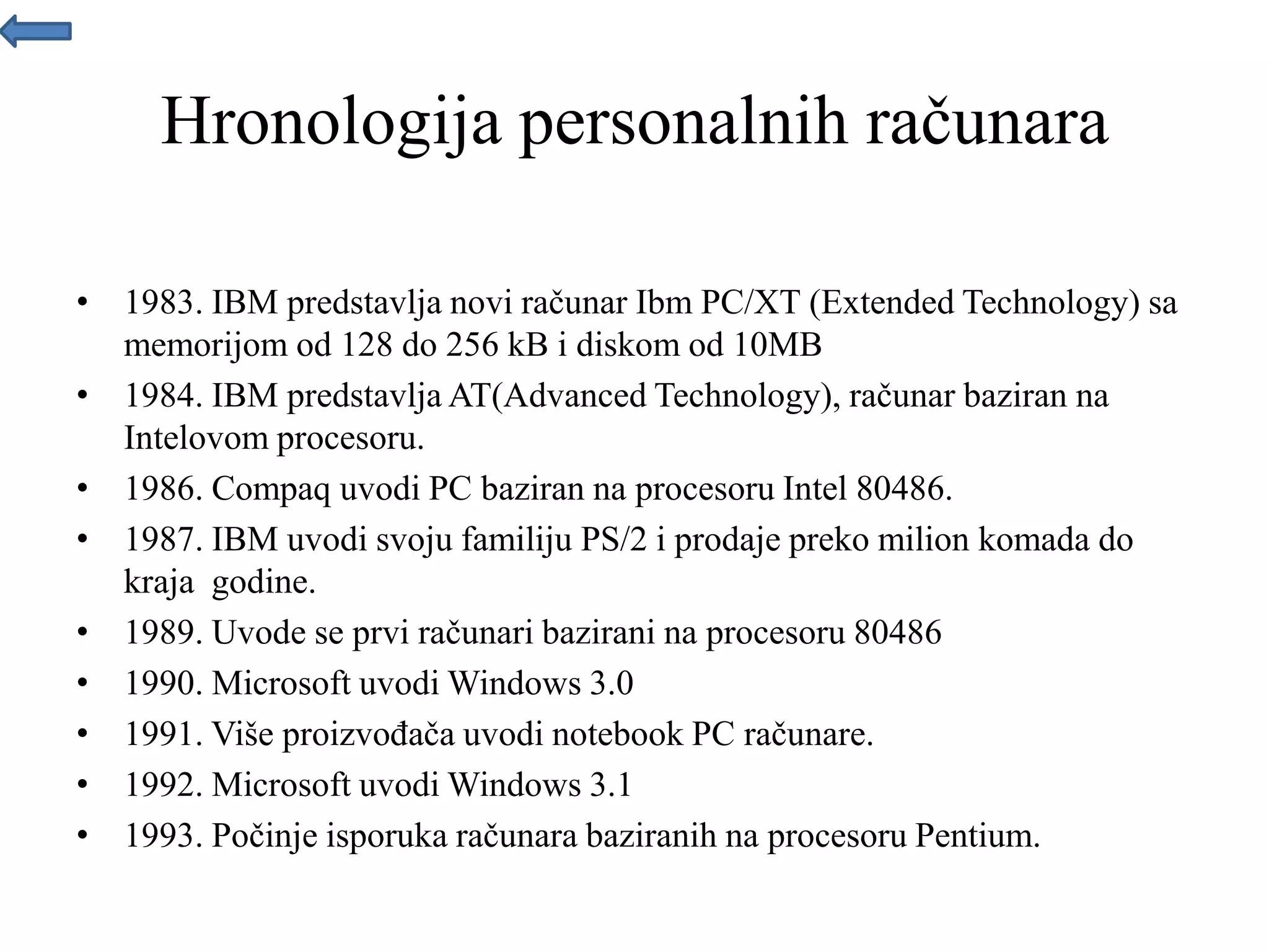 Uvod u informatiku za 1. razred srednjih skola | PPTX