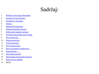 Uvod u informatiku za 1. razred srednjih skola | PPTX
