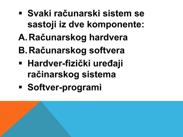 Računarstvo i informatika i računarski sistemi | PPTX