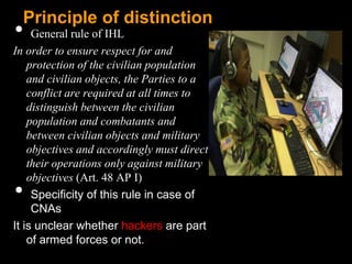 Application of IHL to Computer Network Attacks | PPT