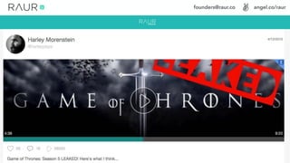 Raur Pitch Deck | PPT