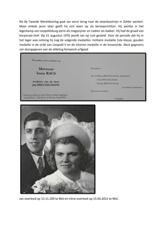 Familie Raus uit Mol | PDF