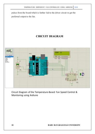 Temperature dependent fan controller using ardiuno | PDF