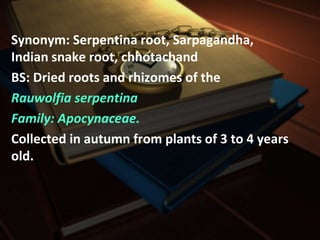Microscopy of Rauwolfia | PPTX