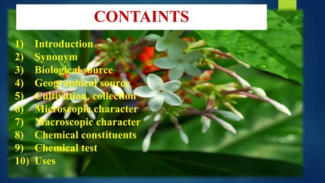 Rauwolfia pharmacognosy -II B.pahrmacy and D.pharmacy | PPTX