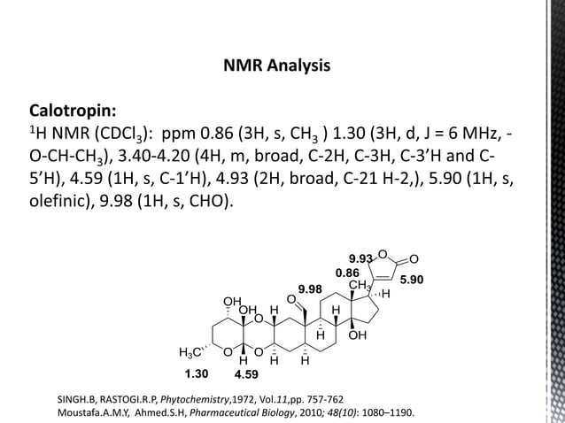 calotropis procera phytochemical and analytical study | PPTX ...