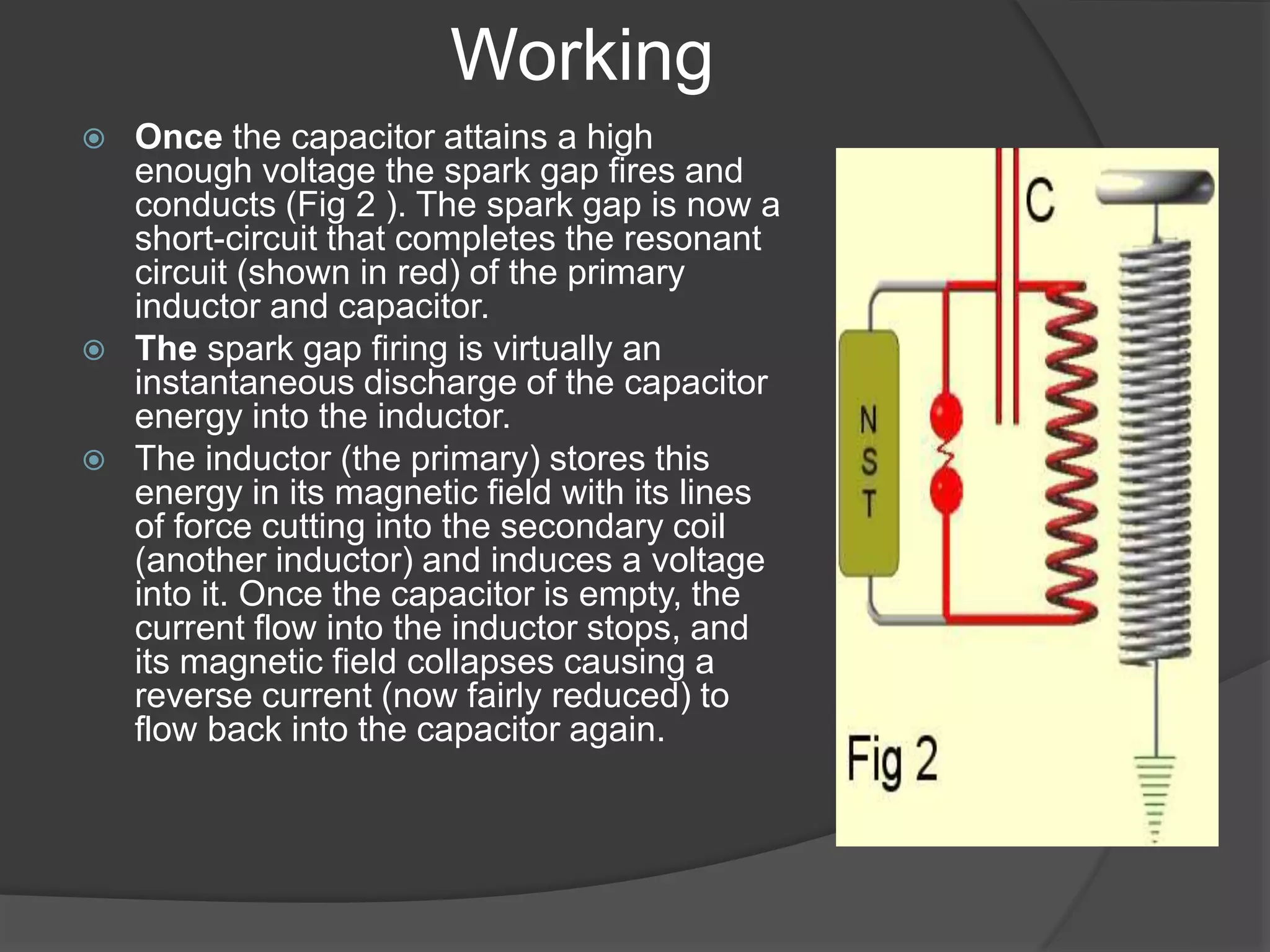 Wireless Power Transmission through TESLA COILS | PPTX