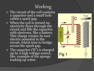 Wireless Power Transmission through TESLA COILS | PPTX