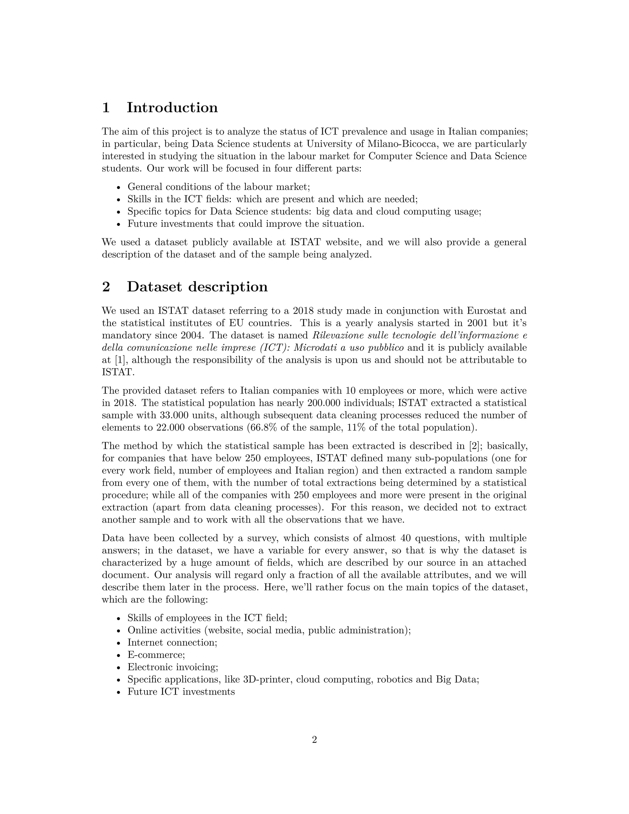 Introduction to statistics project | PDF