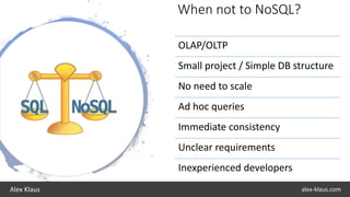 Pragmatic approach to NoSQL: RavenDb + .NET Core | PPT