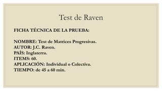 Test de Matrices de Raven | PPTX