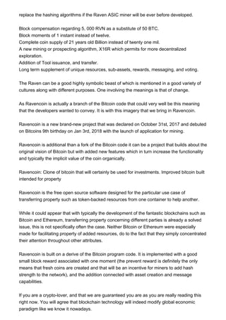 Ravencoin Wallet | PDF | Computing | Technology & Computing