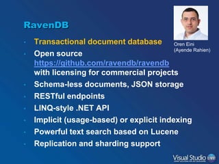 Introduction to RavenDB | PPTX