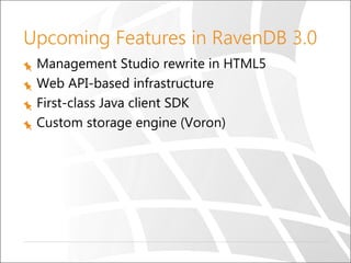 Introduction to RavenDB | PPTX | Web Development | Internet