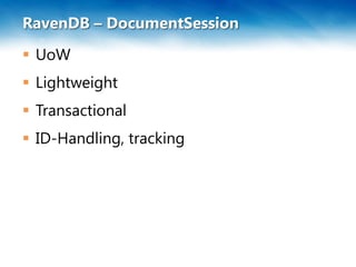 Raven db in a nutshell | PPT