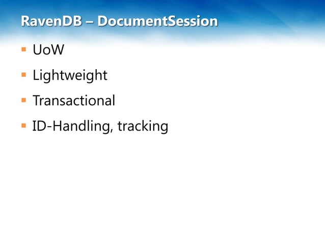 Raven db in a nutshell | PPT