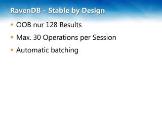 Raven db in a nutshell | PPT