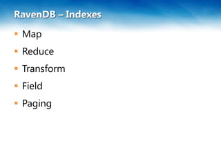 Raven db in a nutshell | PPT