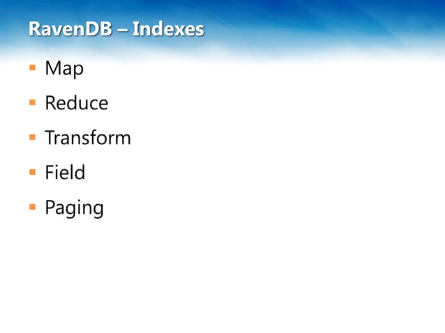Raven db in a nutshell | PPT