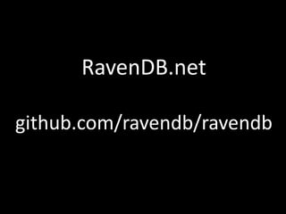 RavenDB Overview | PPT