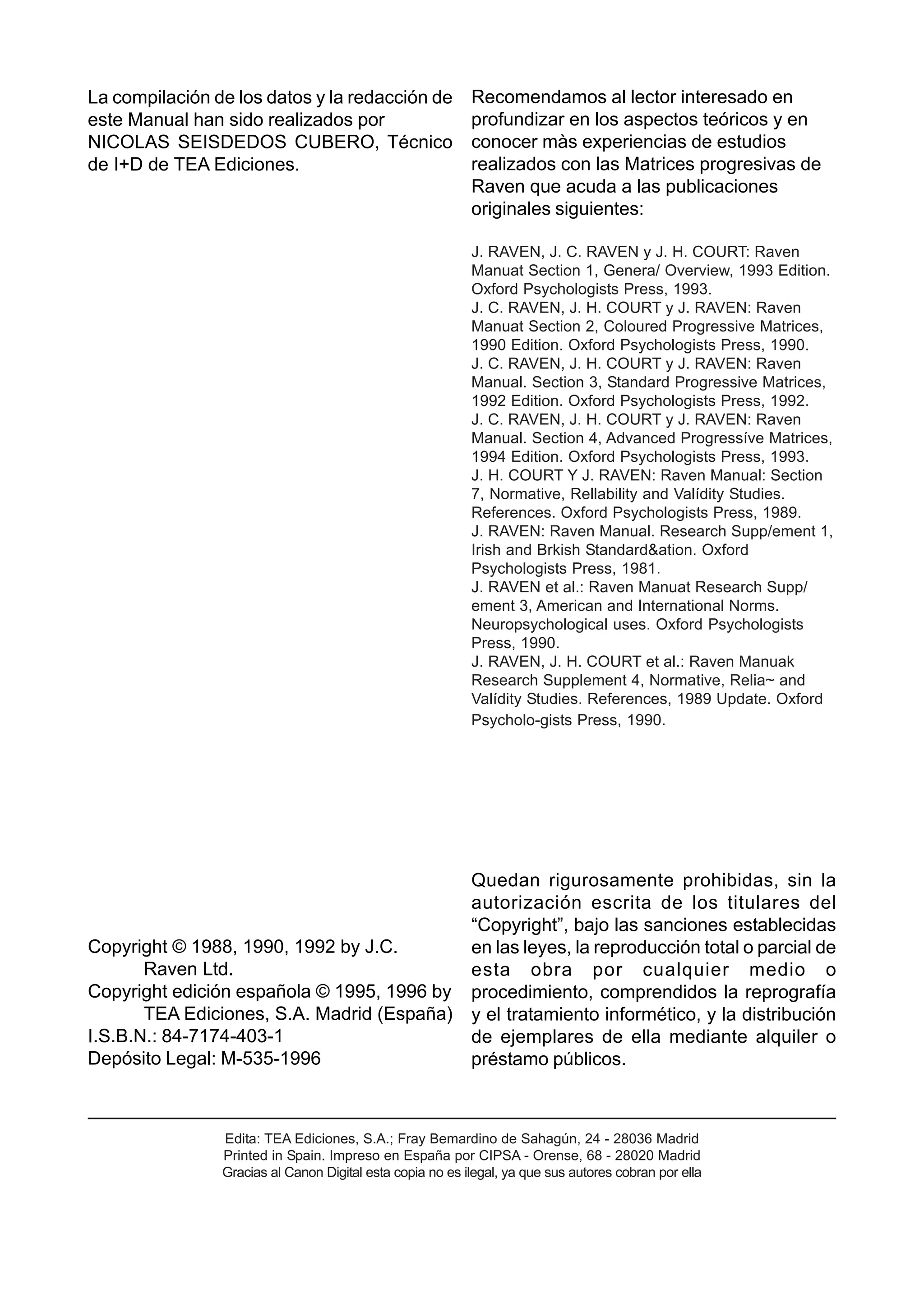 Raven manua l_completo | PDF