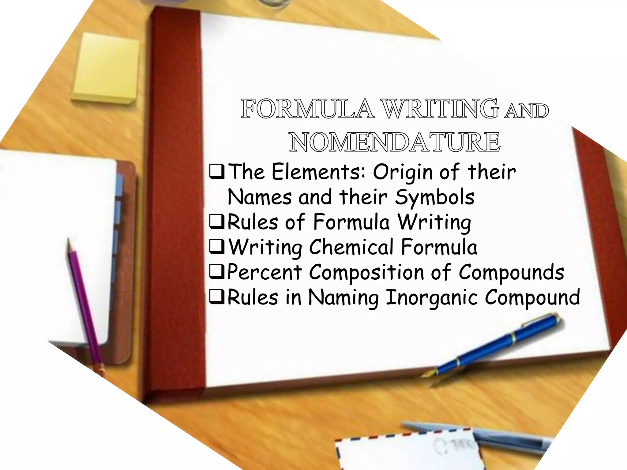 the elements, origin of their names and their symbols | PPTX