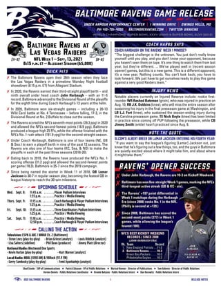 Raven at Ravens Game Notes | PDF