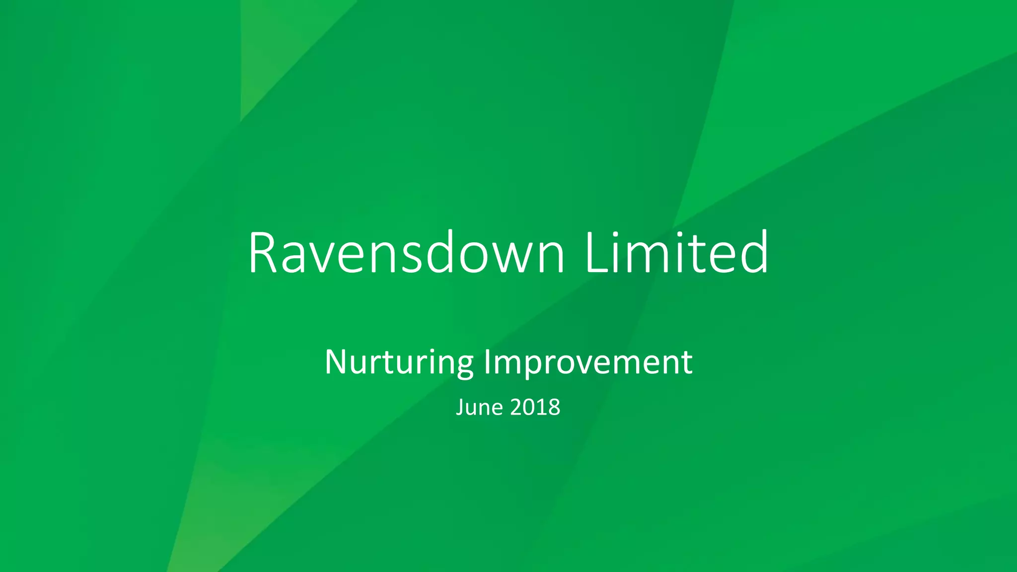 Nurturing improvement with Ravensdown | PPT