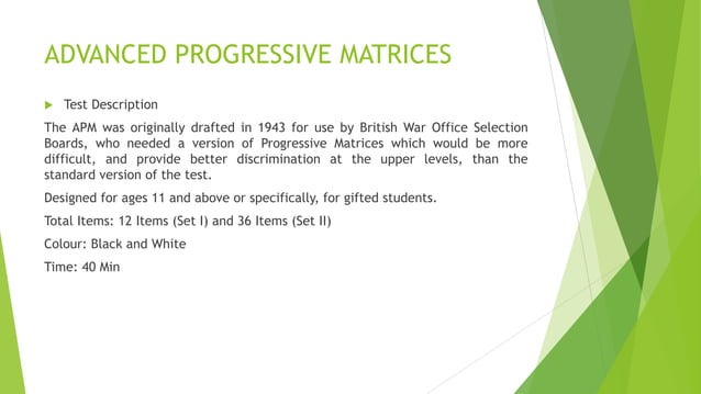 Ravens Progressive Matrices | PPTX