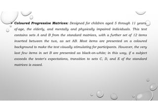 Ravens progressive matrices | PDF