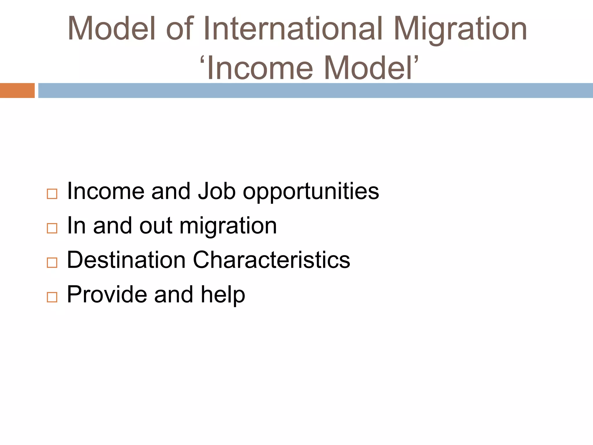 Ravestein’s law of migration & LEE’s Theory of Migration | PPTX