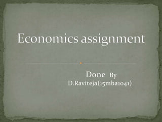 ECONOMIC ASSIGNMENTS | PPT