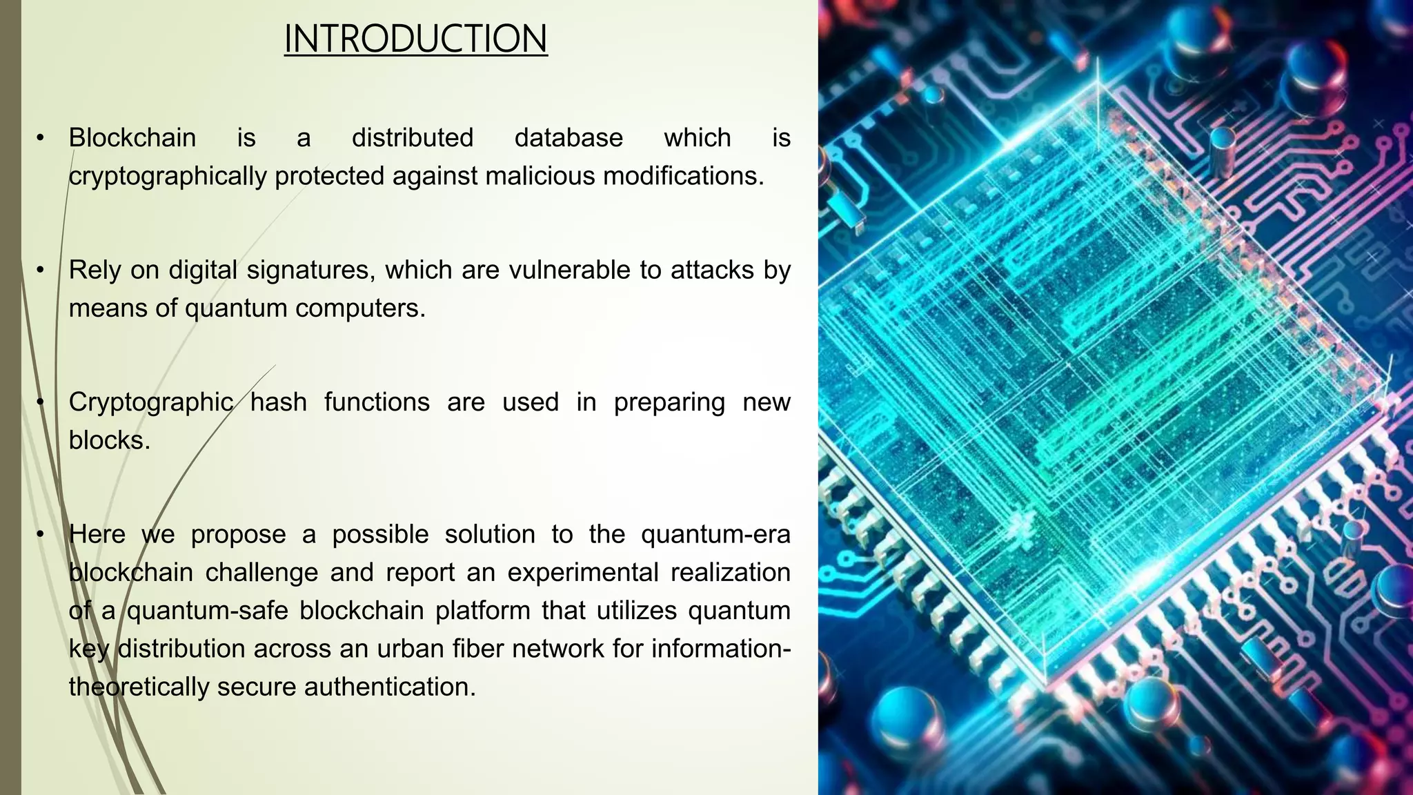 Quantum Secured Blockchain Pptx Information And Network Security Computing