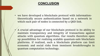 Quantum Secured Blockchain | PPTX