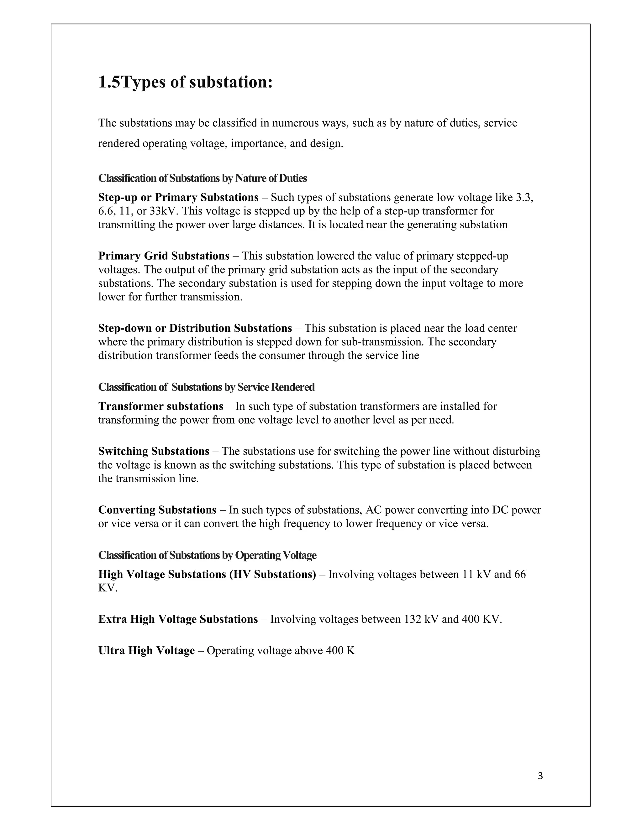 REPORT ON 33/11KV SUBSTATION | PDF
