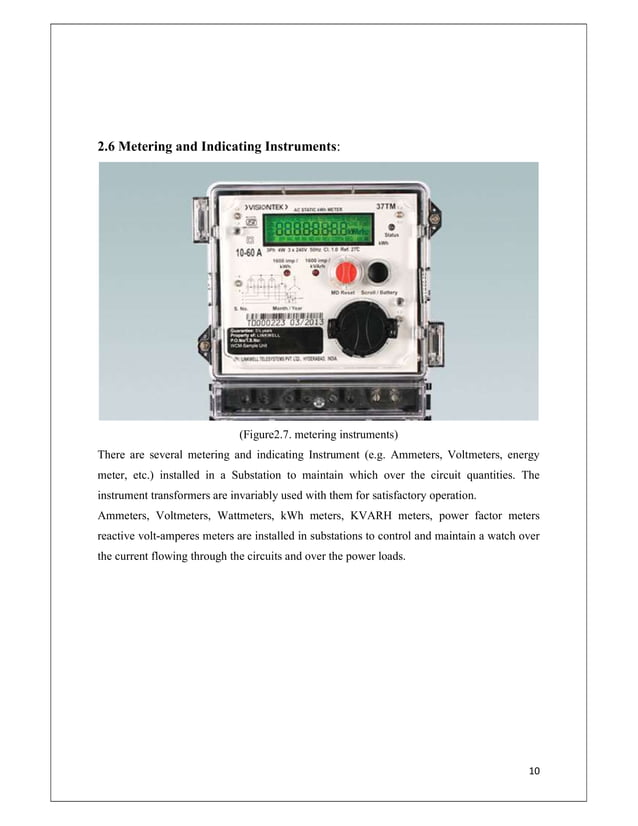 REPORT ON 33/11KV SUBSTATION | PDF