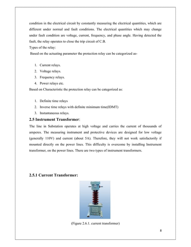 REPORT ON 33/11KV SUBSTATION | PDF