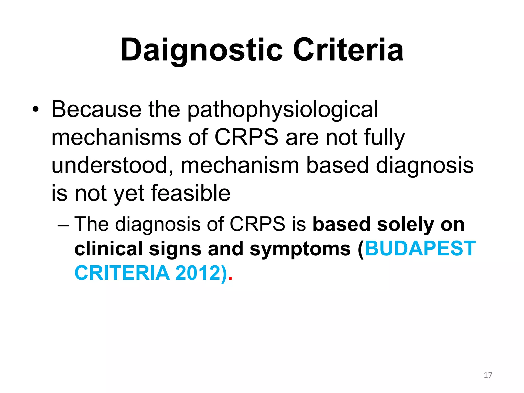 complex regional pain syndrome. C.R.P.S | PPTX