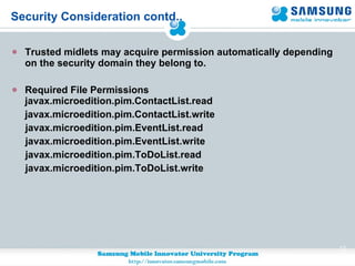 SMI - Introduction to JSR 75 PIM | PPT