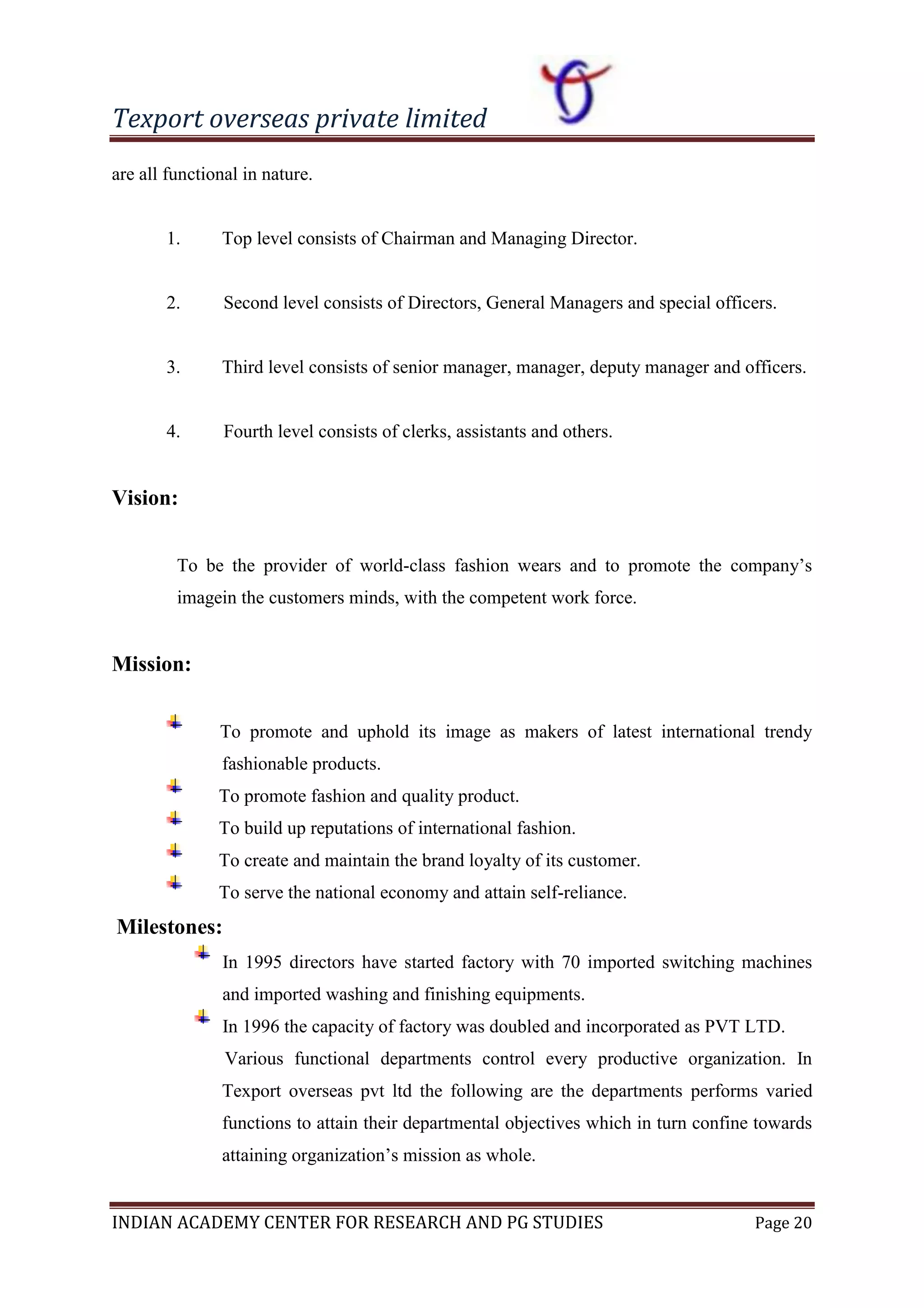 Texport overseas private limited | PDF