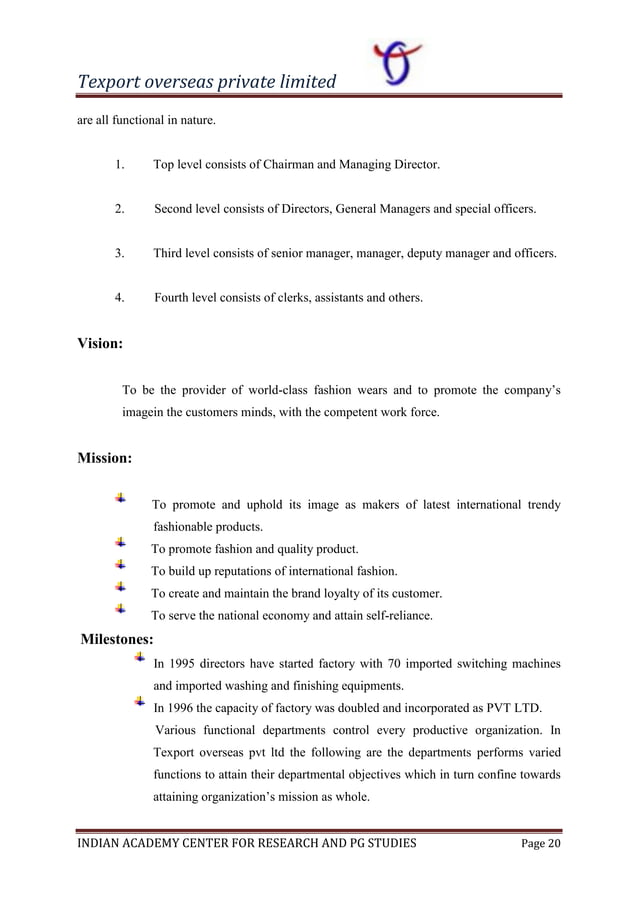 Texport overseas private limited | PDF