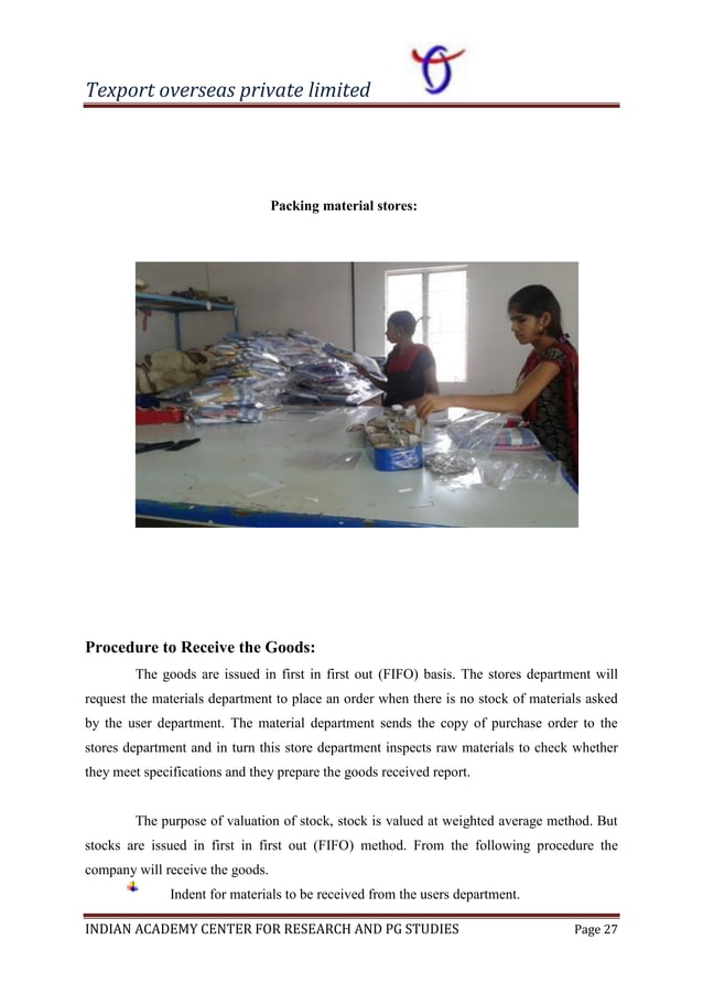 Texport overseas private limited | PDF