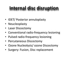 back pain algorithm ravi | PPT
