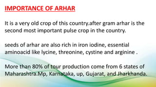 RAVISHANKAR PANIKa Cultivation Of Arhar | PPT
