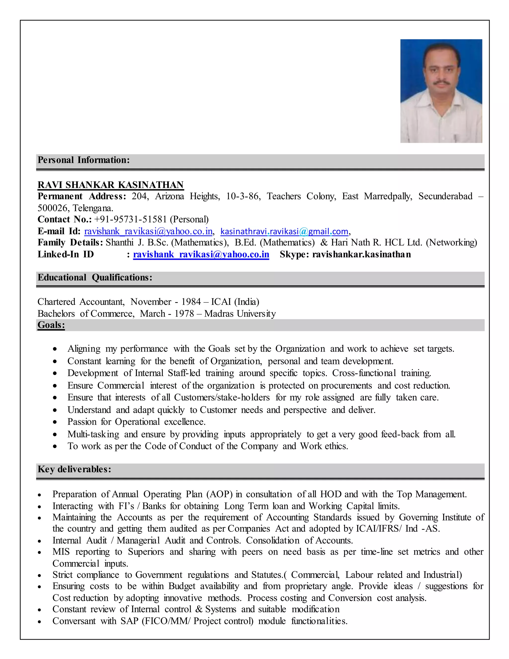 Ravi cv 2016- updated | DOCX