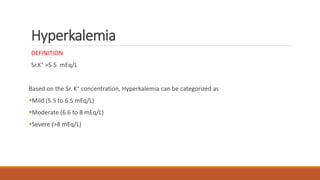 POTTASIUM METABOLISM & APPROACH TO HYPERKALEMIA | PPTX