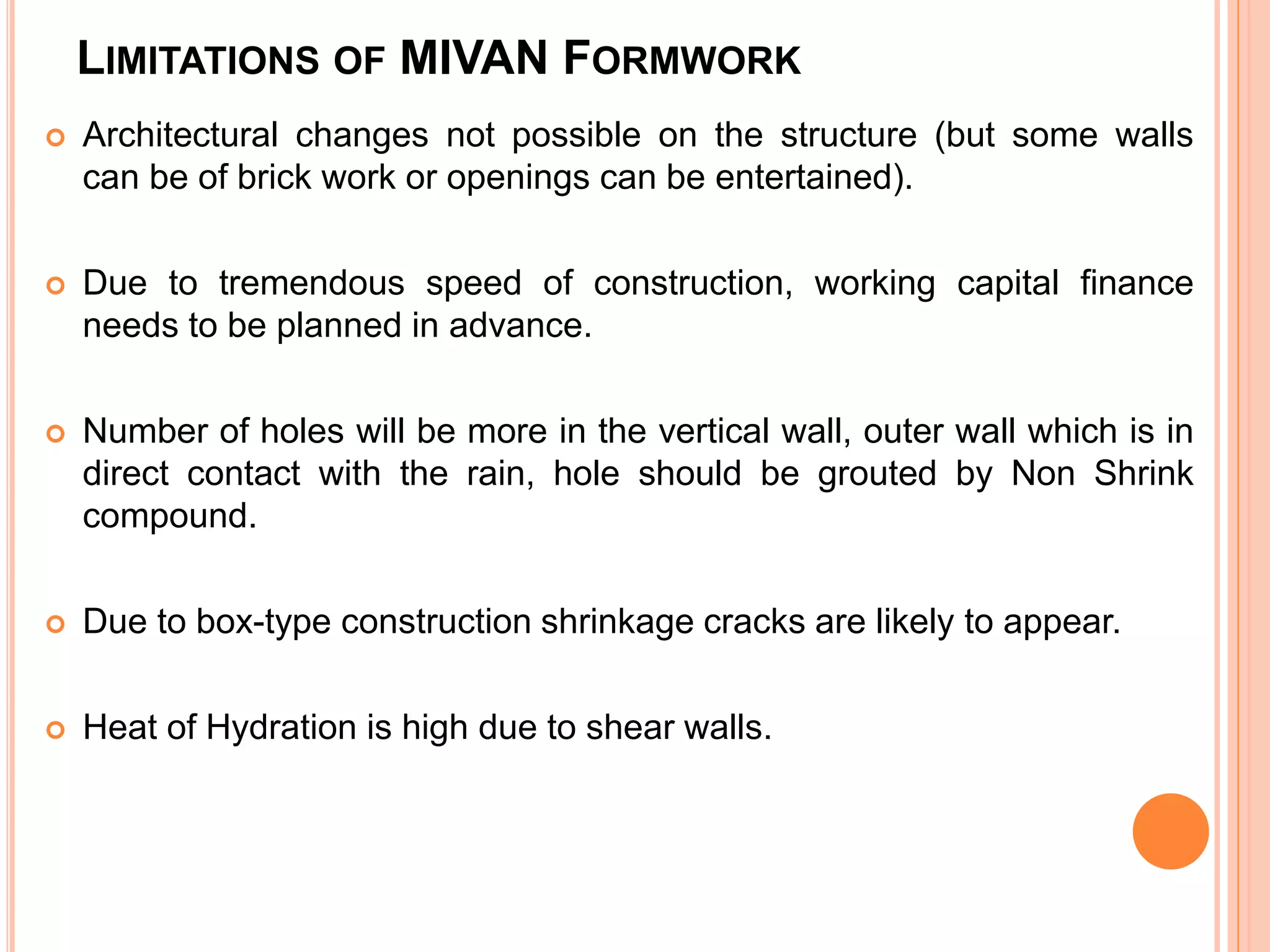Presentation on MIVAN -- A versatile aluminum formwork construction ...
