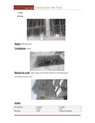 Construction site report | PDF