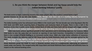 Merger-Mahindra Bank & ING Vysya Bank | PPT